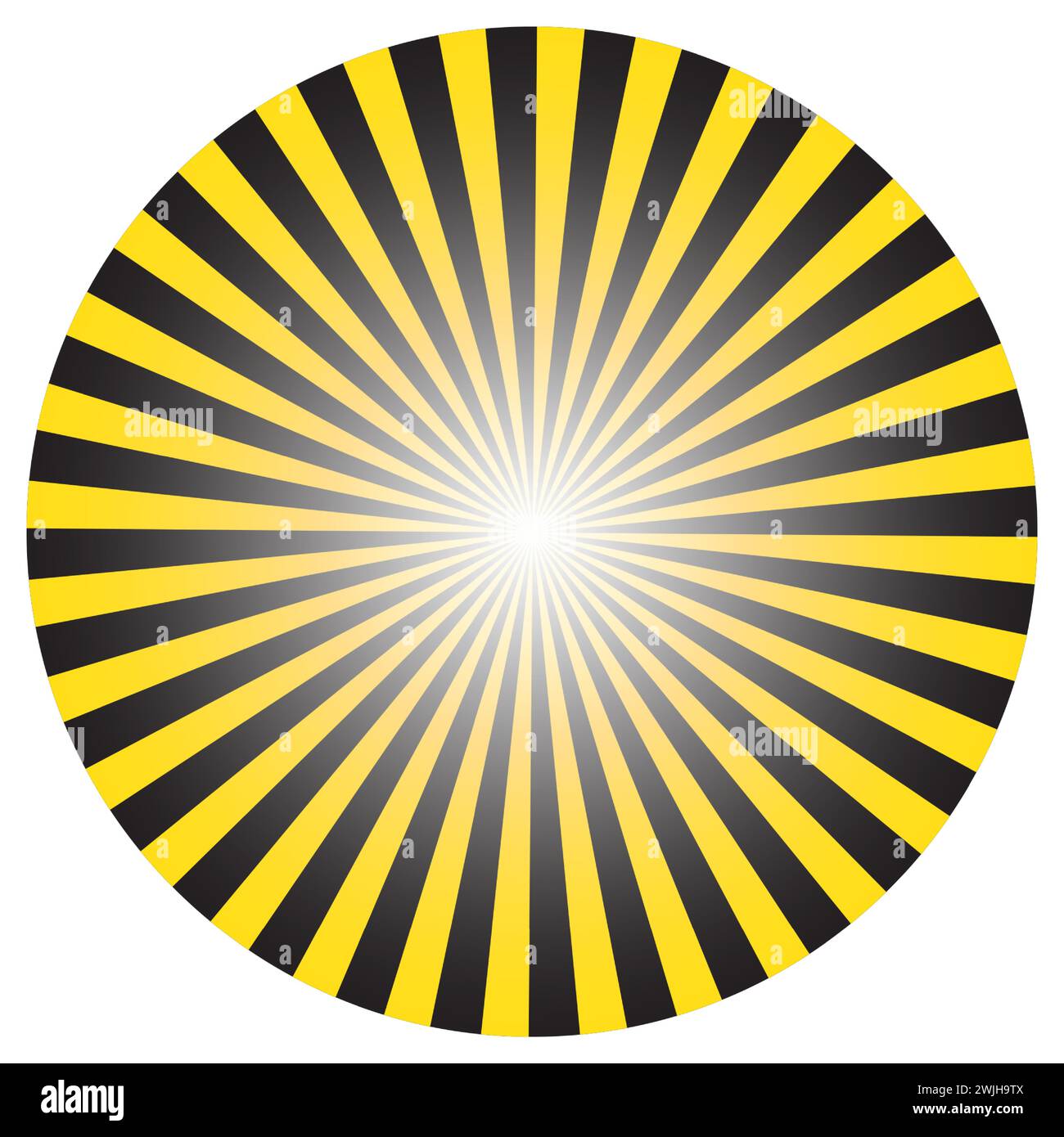Abstract yellow and black background with sun ray. Summer vector design illustration Stock ...