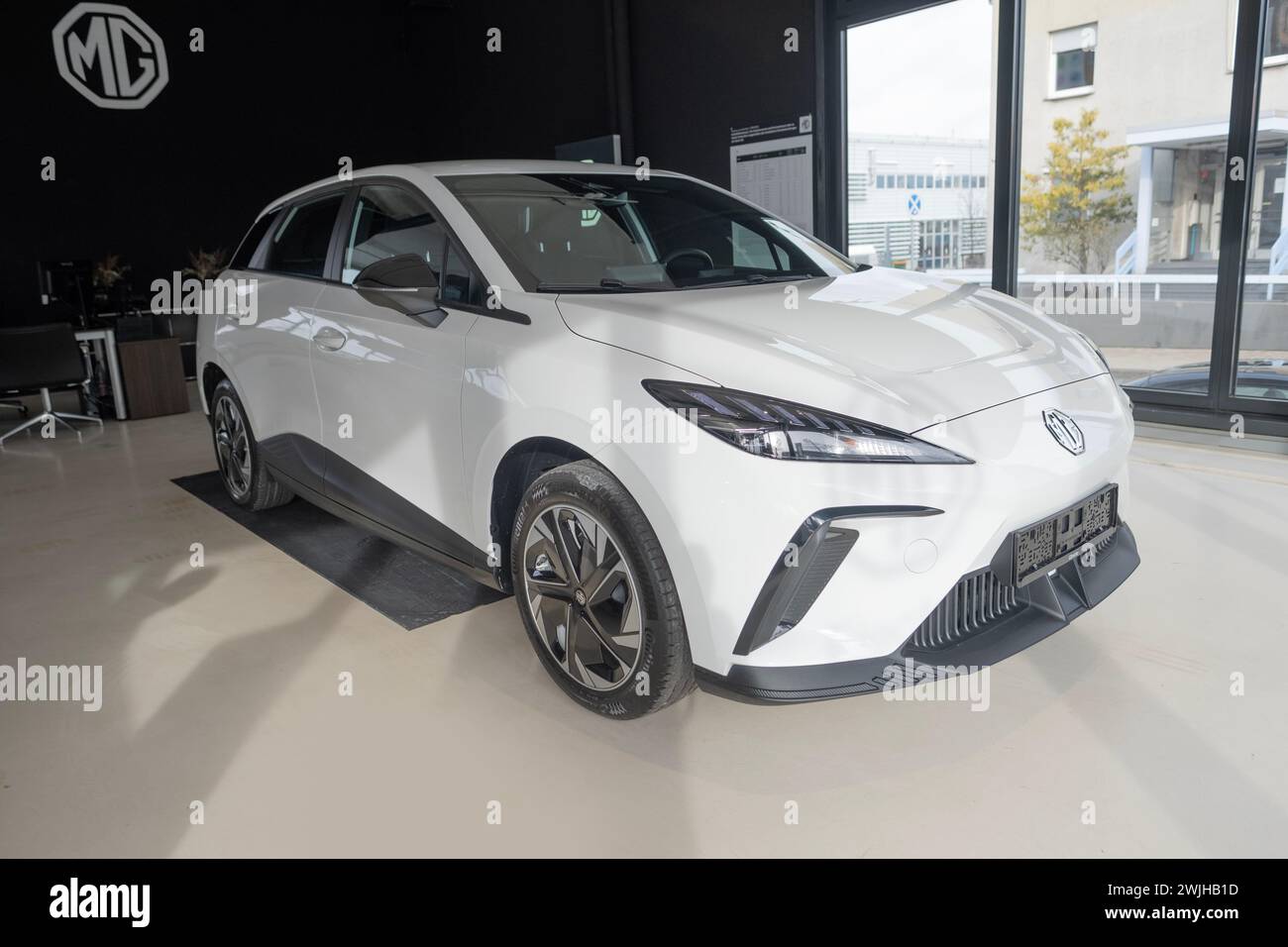 new white Car MG4 Electric, Motor UK Limited Nanjing, high-performance ...