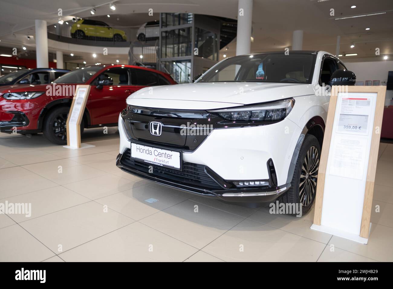white new Honda e:Ny1 Electric Car, Japanese transnational corporation ...