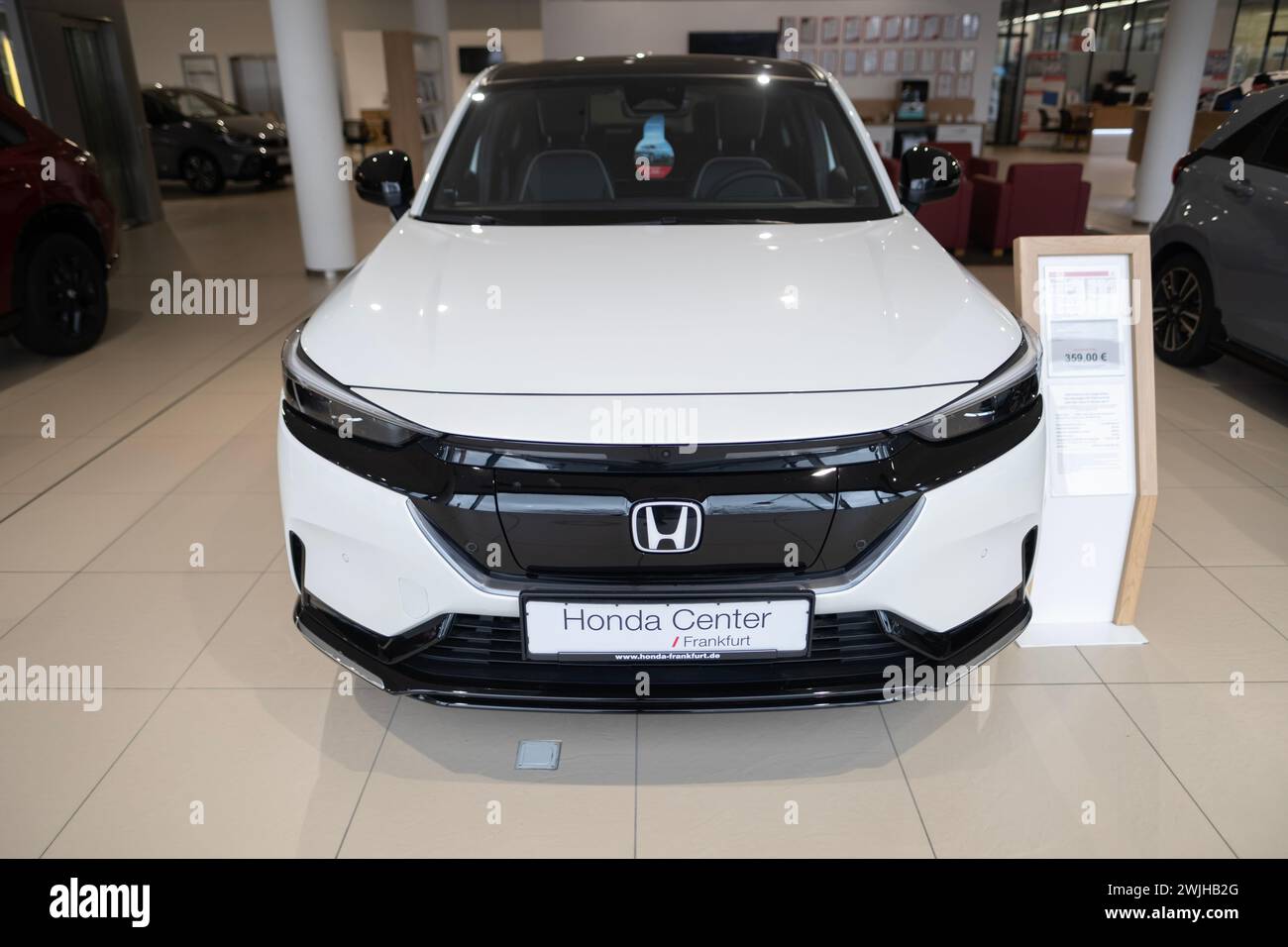 white new Honda e:Ny1 Electric Car, Japanese transnational corporation ...