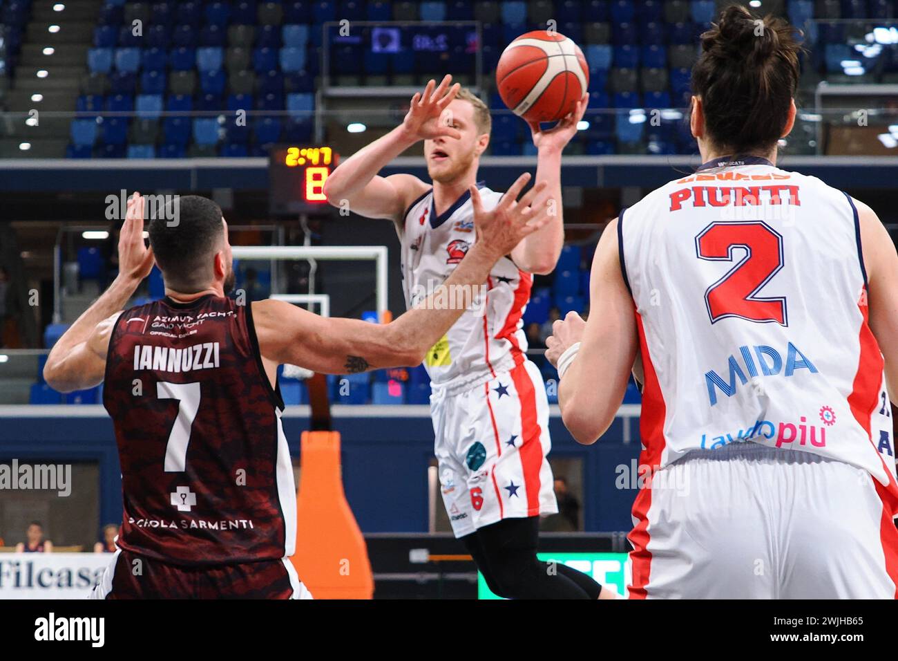 Milan, Italy. 15th Feb, 2024. Andrea Amato (Wegreenit Urania Basket ...