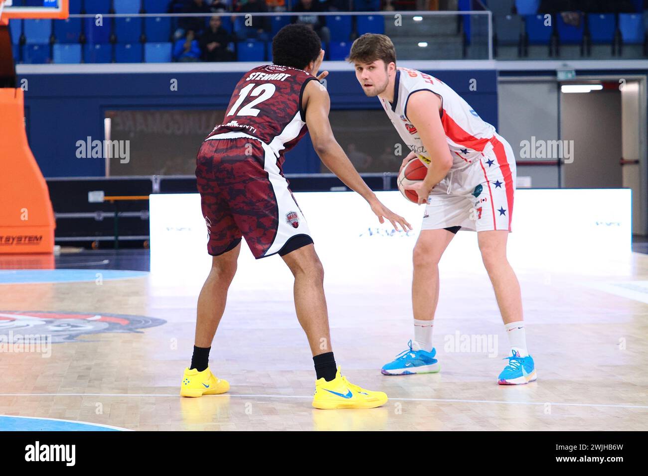 Milan, Italy. 15th Feb, 2024. Ion Lupusor (Wegreenit Urania Basket ...
