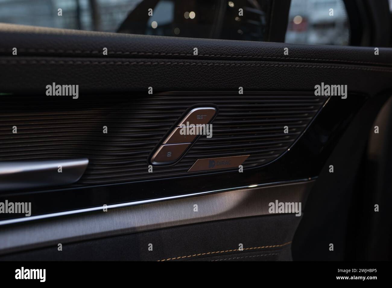 part of Interior of BYD Tang Electric Car, Dirac panel Top Hi-Fi ...