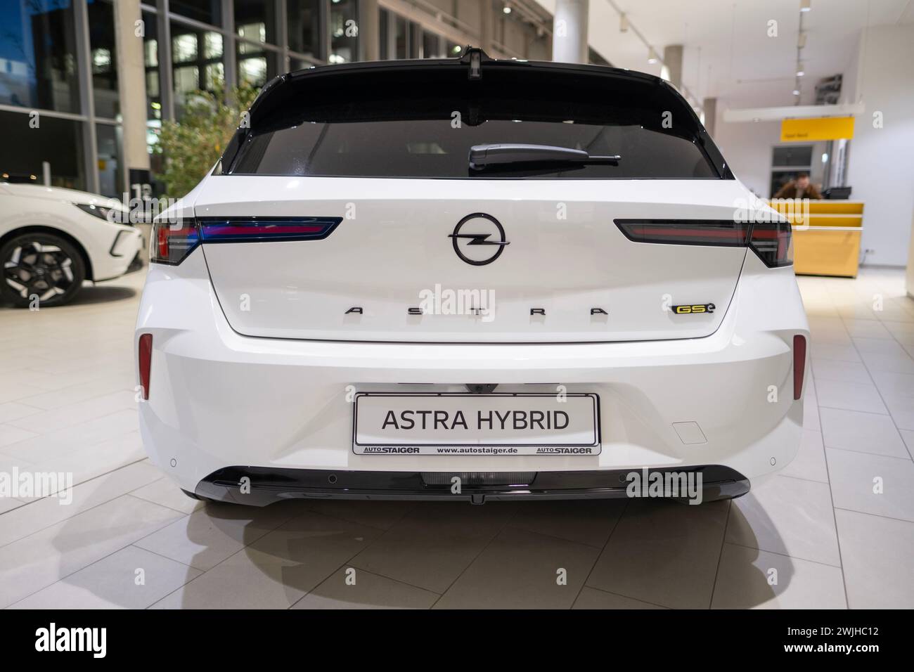 new white Opel Grandland Plug-in Hybrid car Opel Automobile GmbH ...