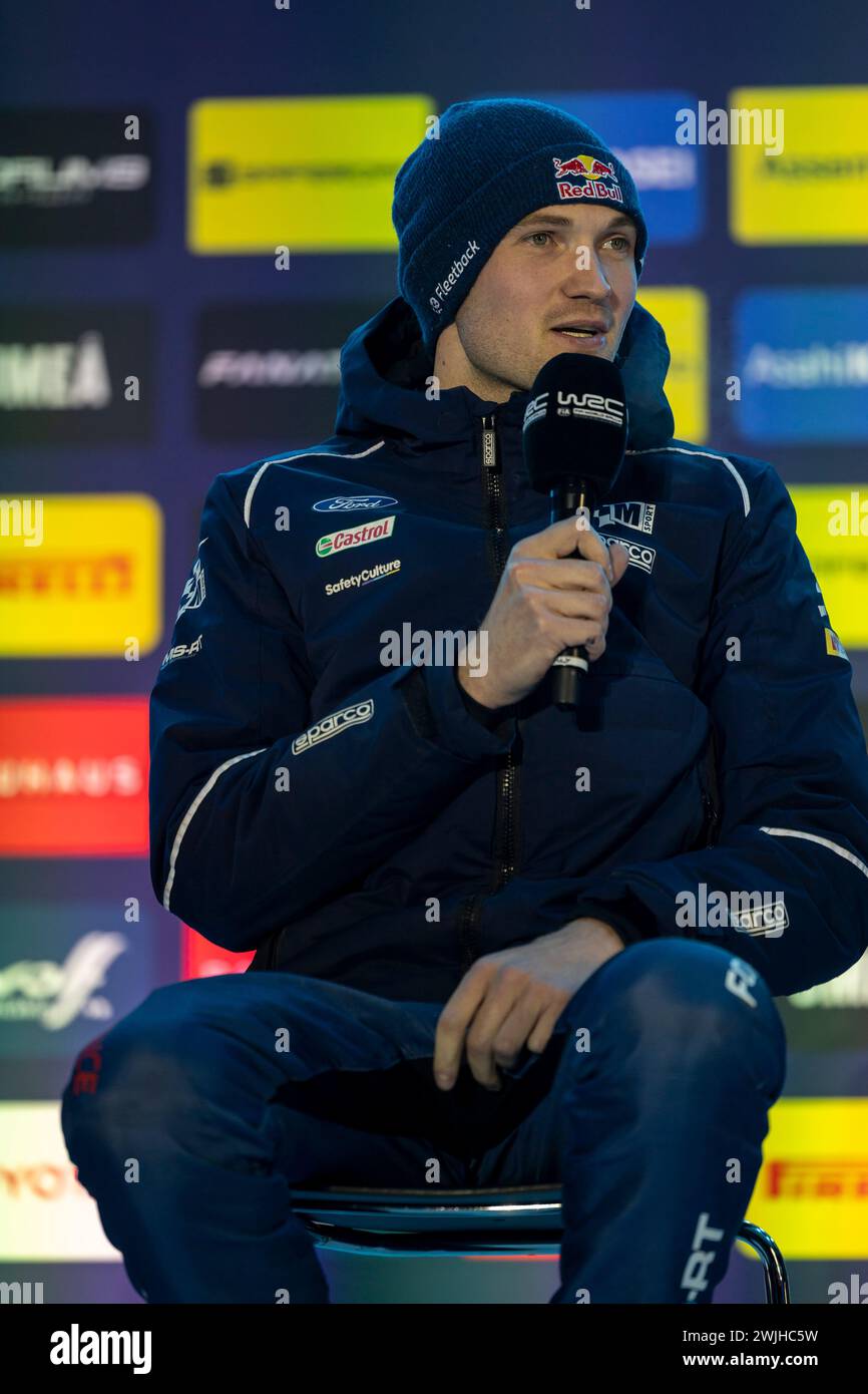 MUNSTER Gregoire, Ford Puma Rally1, portrait during the Rally, Sweden ...