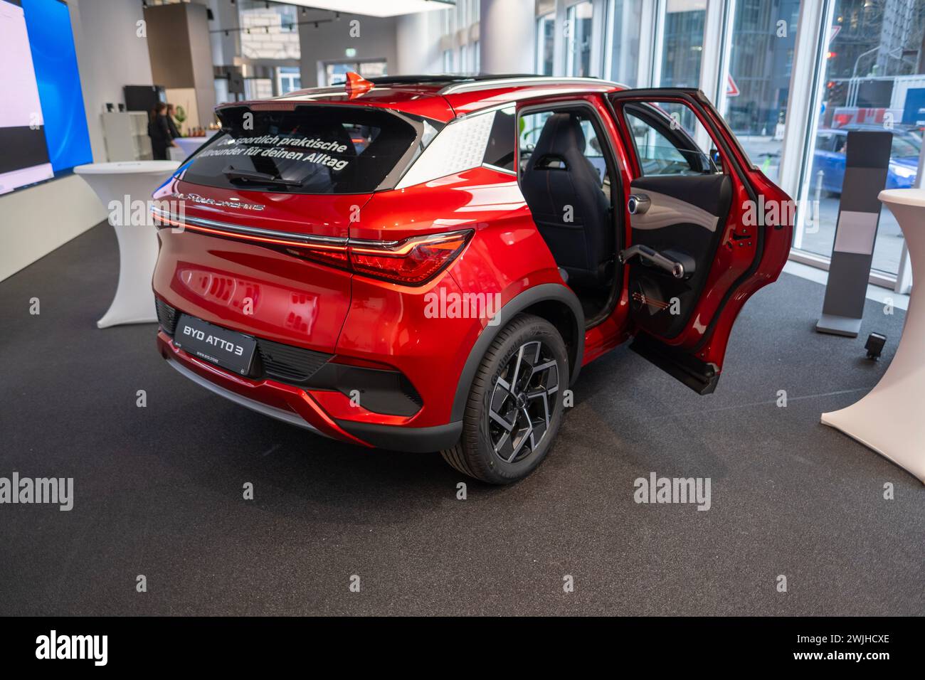 new red BYD ATTO 3 Car, Electric Vehicle Chinese BYD manufacturer in ...