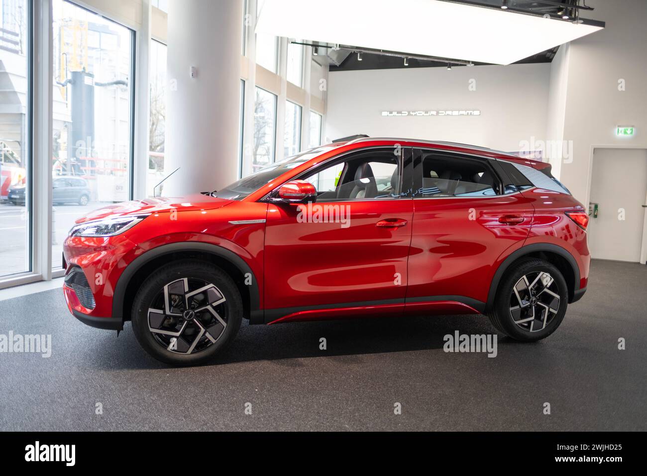 new red BYD ATTO 3 Car, Electric Vehicle Chinese BYD manufacturer in ...