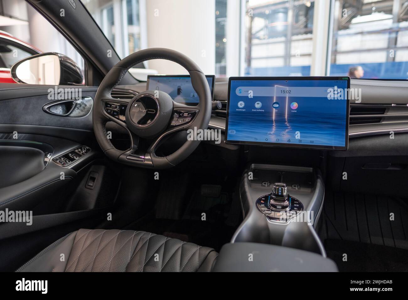 steering wheel, Interior, cockpit of BYD Seal 2024 Electric Car, SUV ...