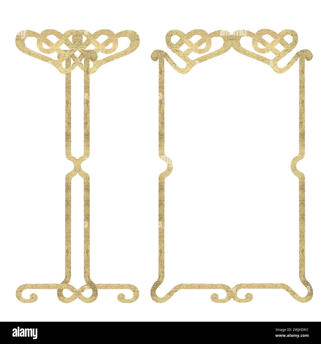 Gold frame clipart hi-res stock photography and images - Alamy