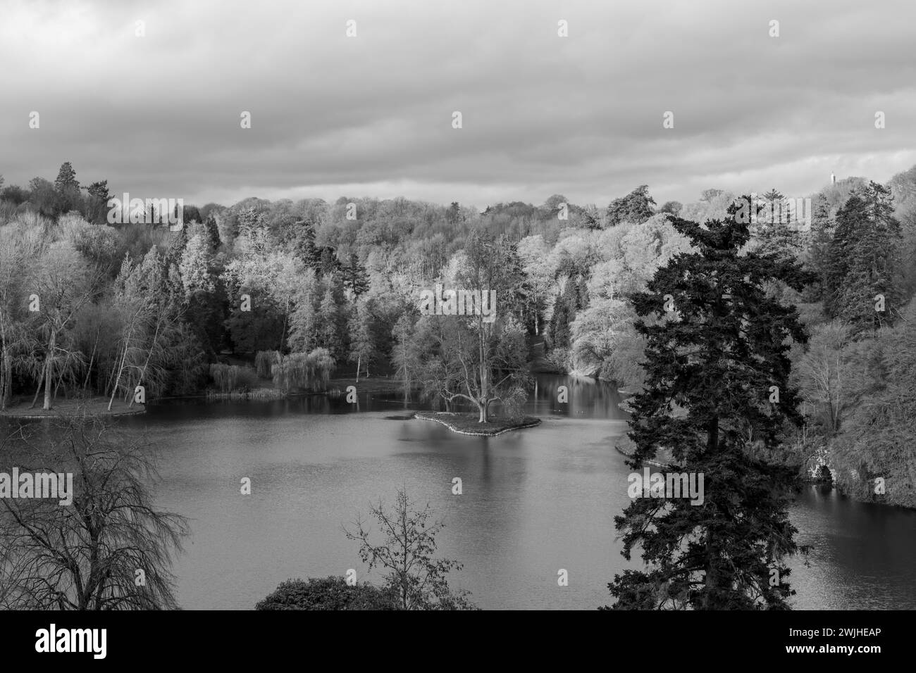 Stourhead Black and White Stock Photos & Images - Alamy