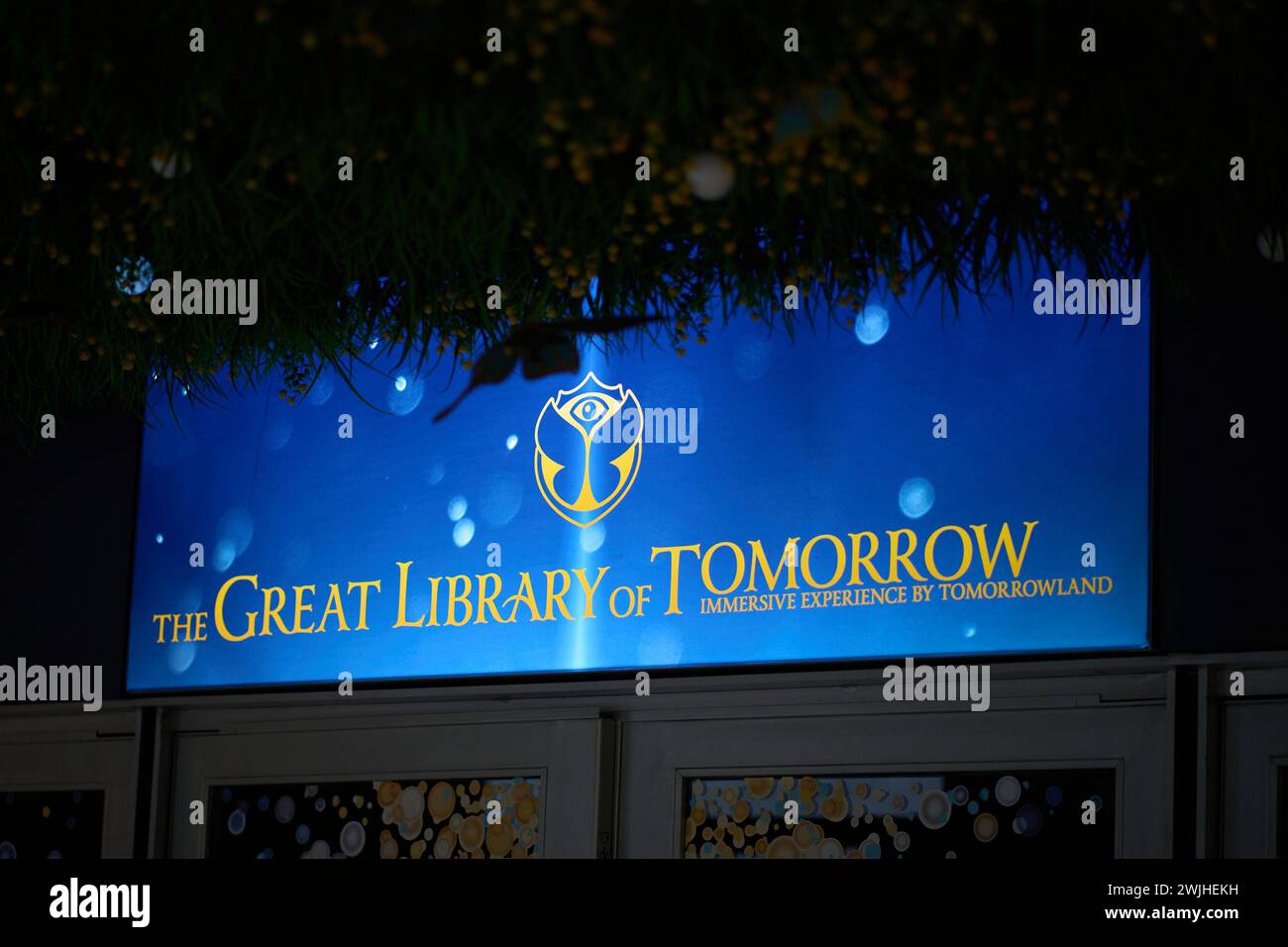 The logo of The Great Library of Tomorrow by Tomorrowland is displayed ...