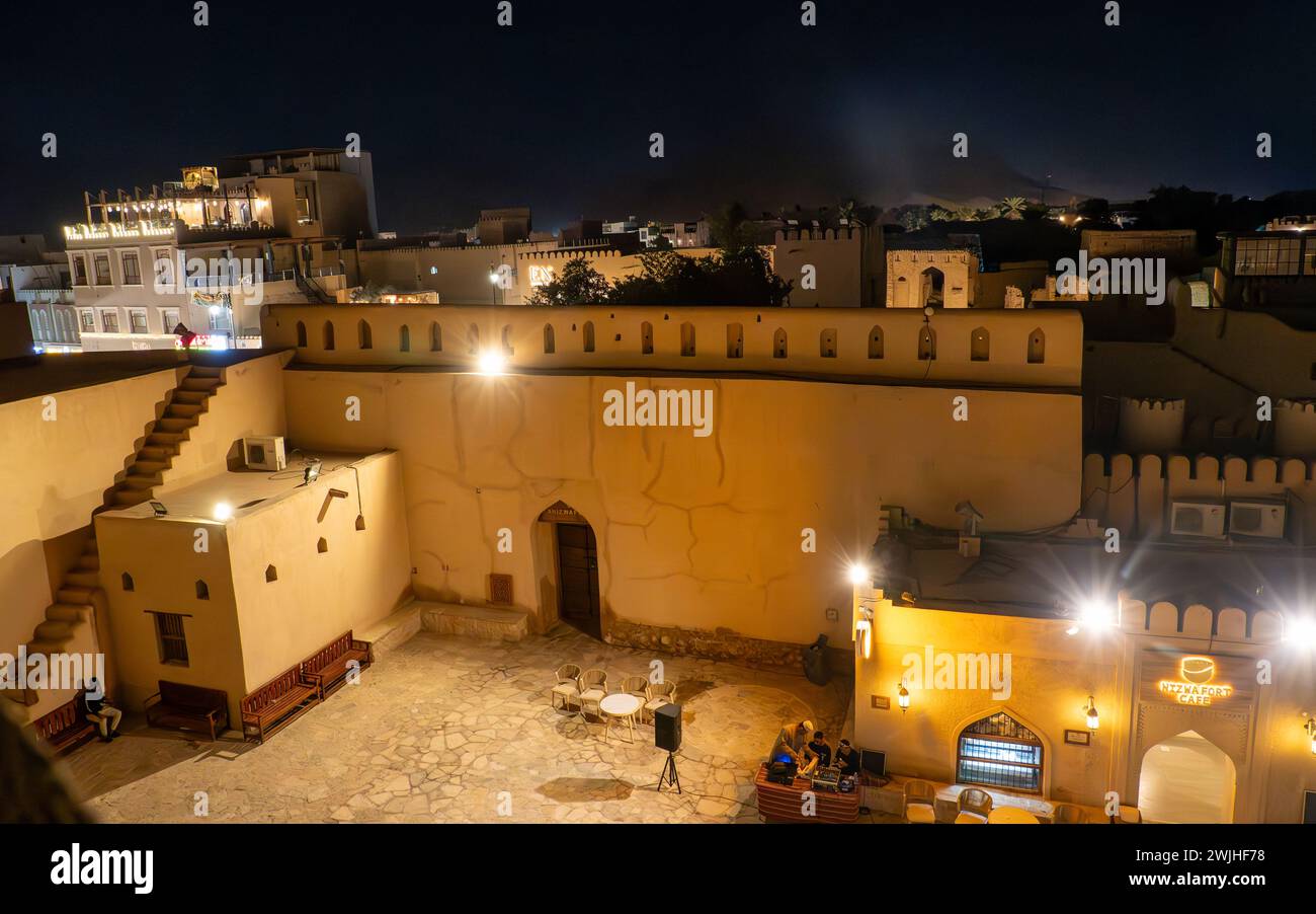 Nizwa Fort by night, Oman Stock Photo - Alamy