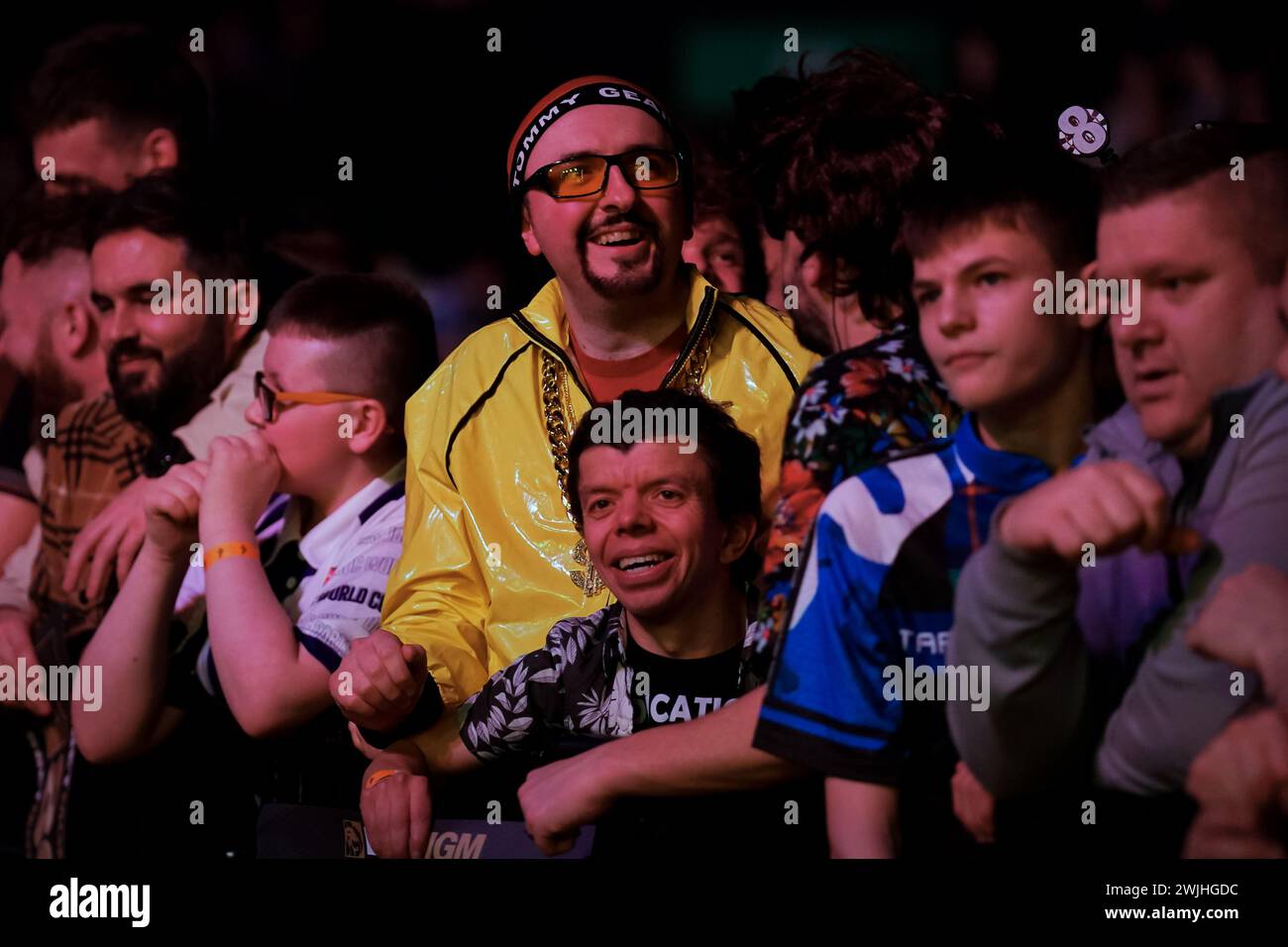 Darts fans during night three of the 2024 BetMGM Premier League at the ...