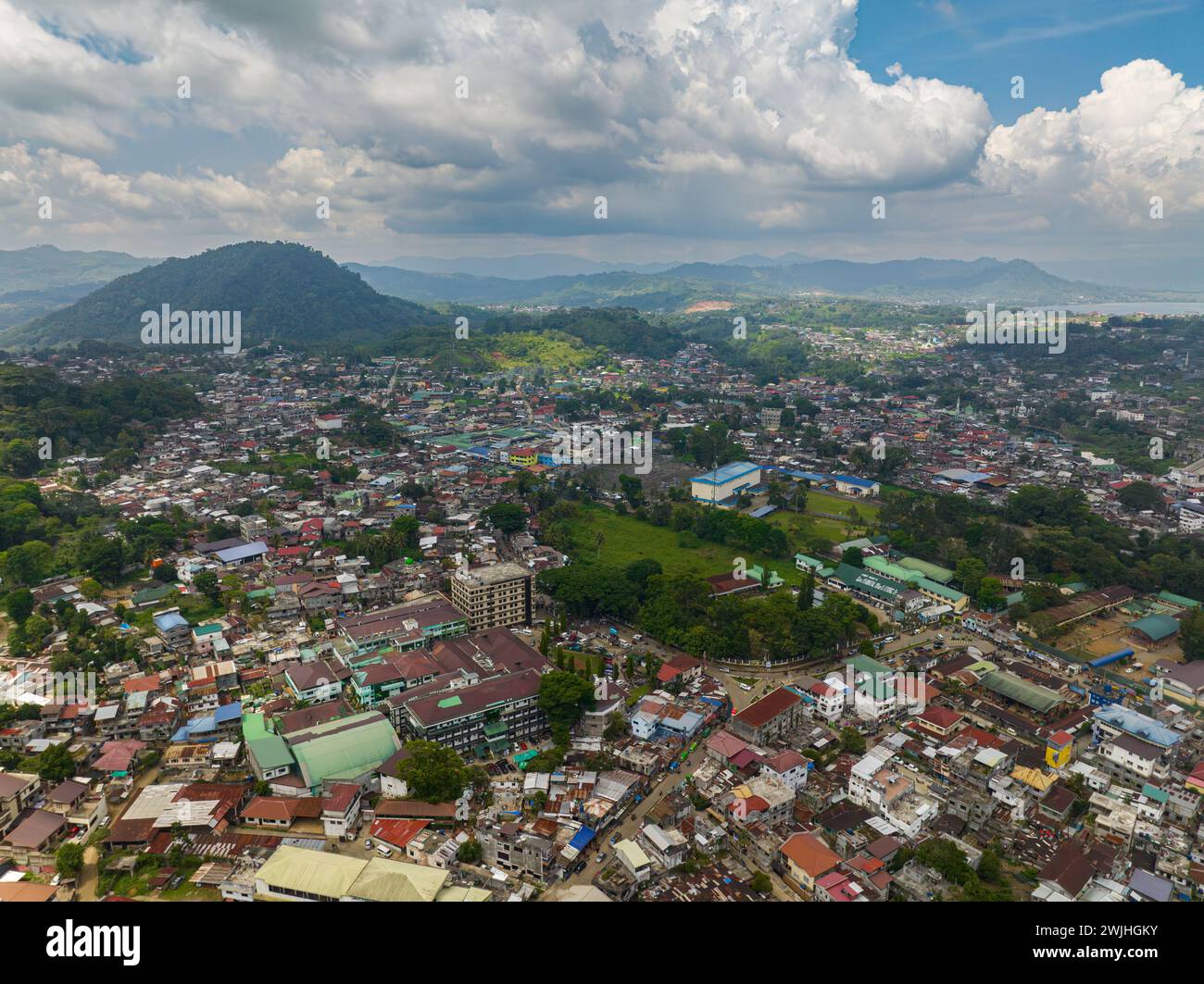 View of the dense urban of Marawi City. Lanao del Sur. Mindanao ...