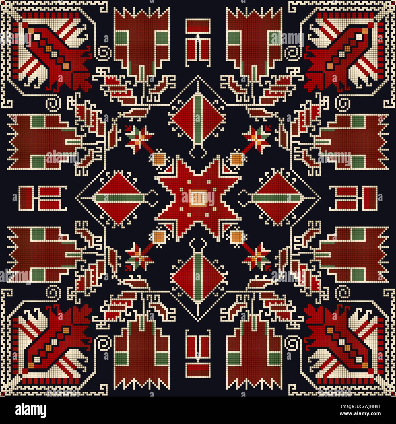 Traditional bulgarian national costume Stock Vector Images - Alamy