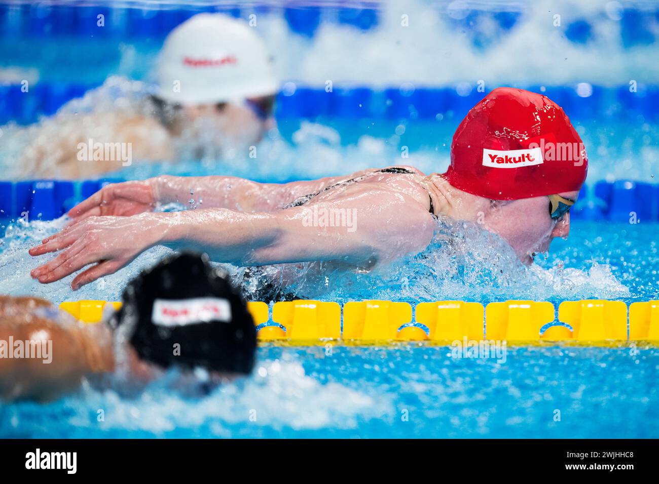 Doha, Qatar. 15th Feb, 2024. Laura Stephens of Great Britain competes ...