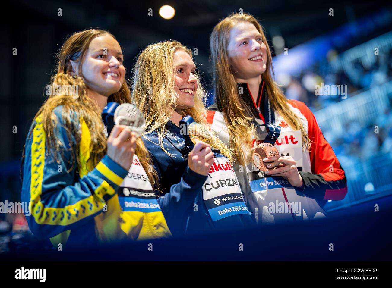 Doha, Qatar. 15th Feb, 2024. Claire Curzan of United States of America ...