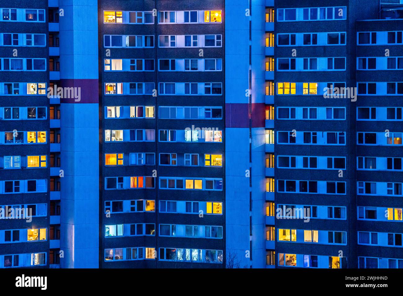 High-rise buildings in the Bensberg residential park, Bergisch-Gladbach ...