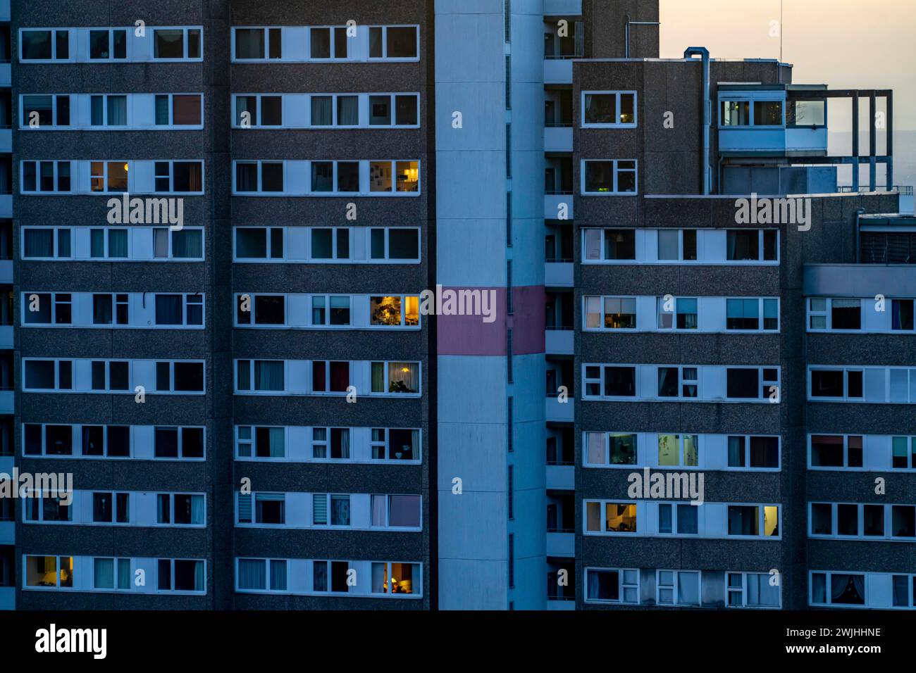 High-rise buildings in the Bensberg residential park, Bergisch-Gladbach ...