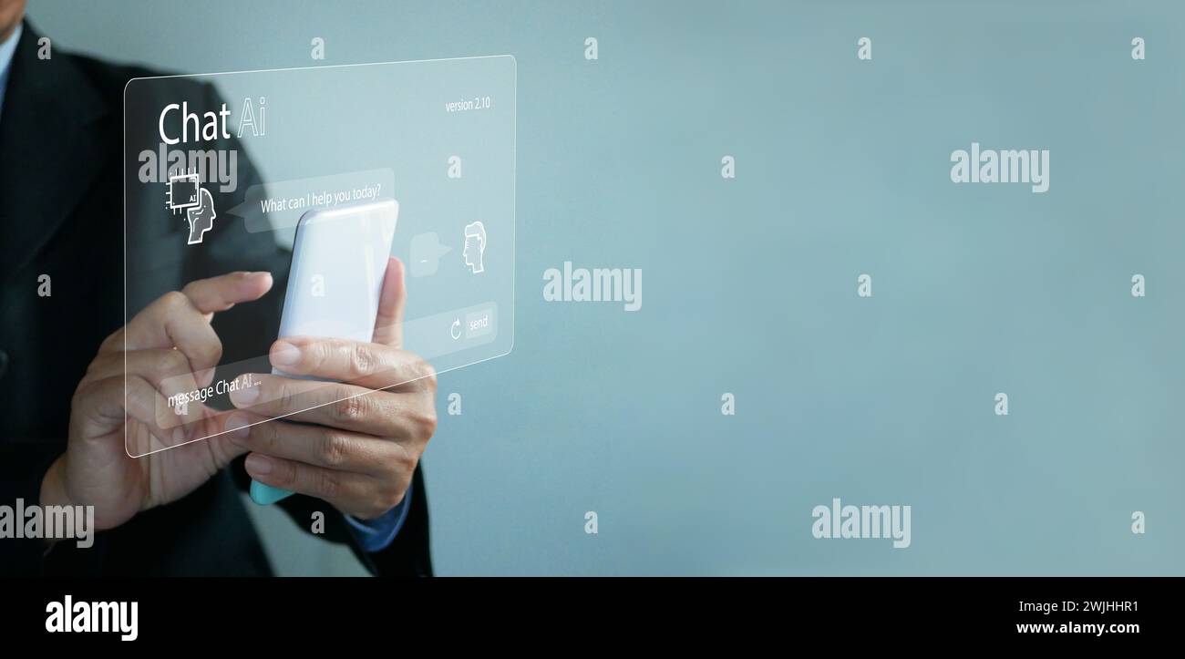 Chatbot smart service concept hi-res stock photography and images - Alamy