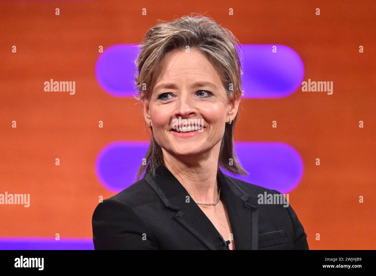 EDITORIAL USE ONLY Jodie Foster during the filming for the Graham ...