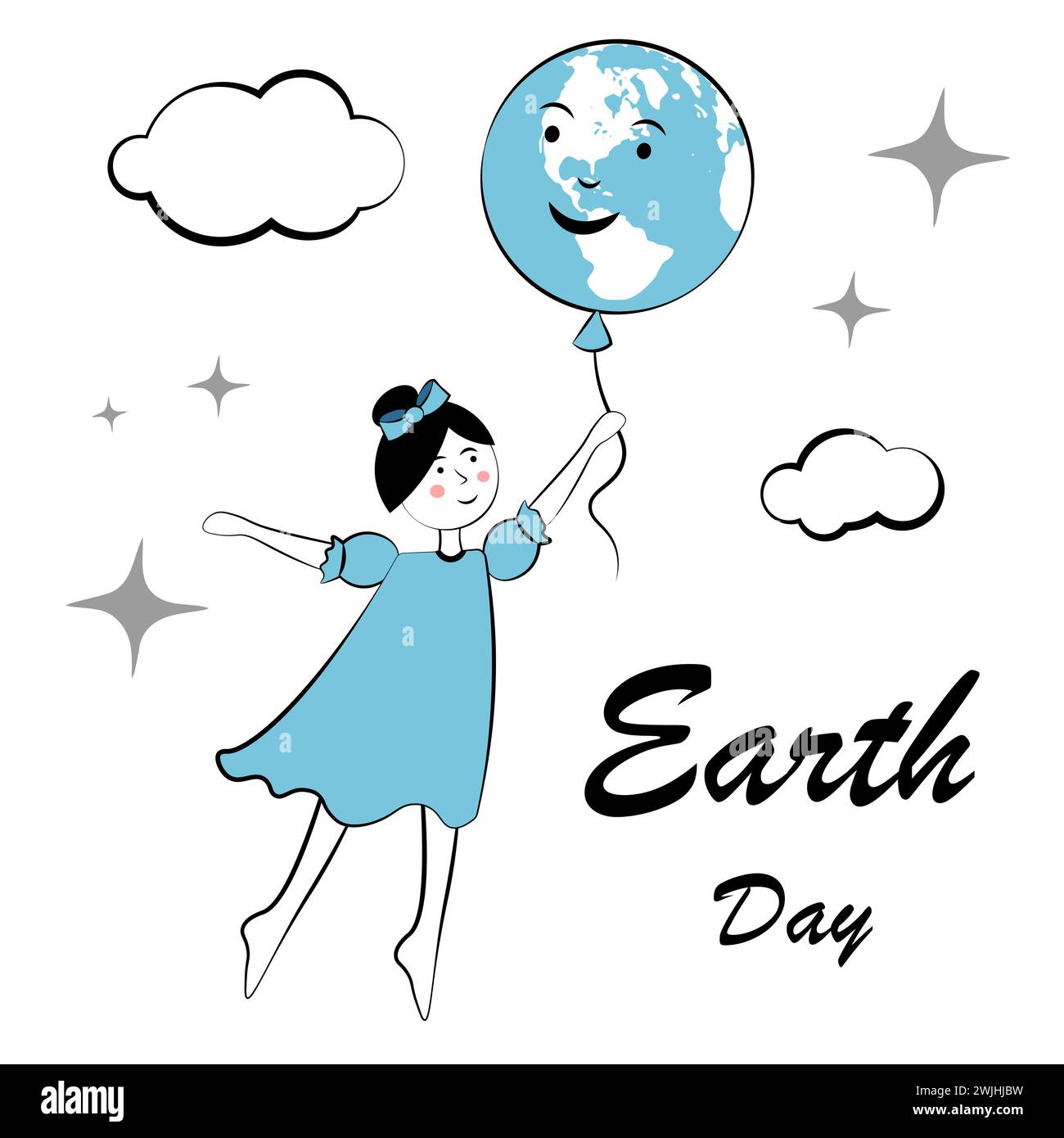 Girl flies Stock Vector Images - Alamy