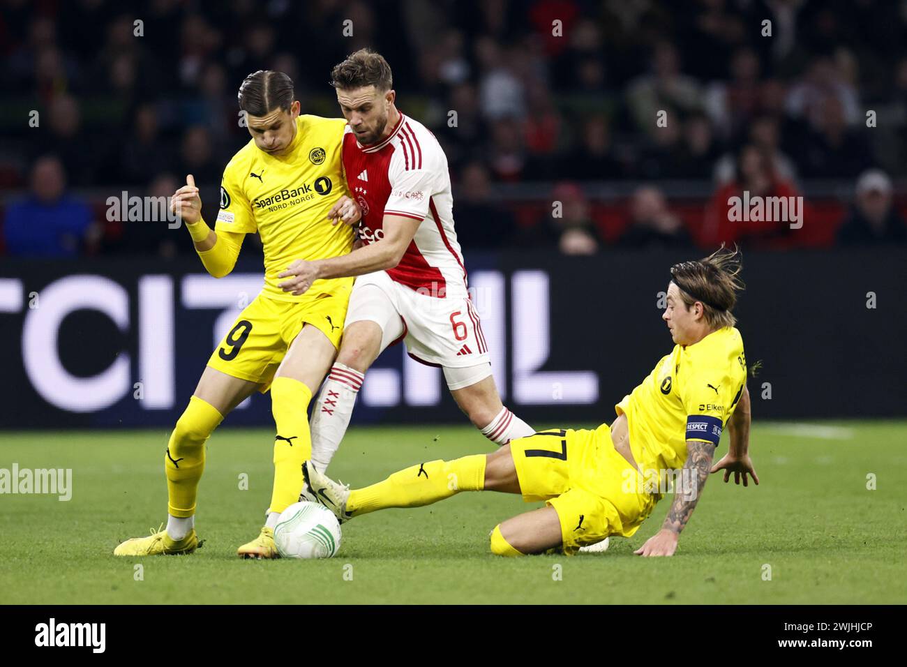 AMSTERDAM - (l-r) Sondre Brunstad Fet of FK Bodø/Glimt, Jordan ...