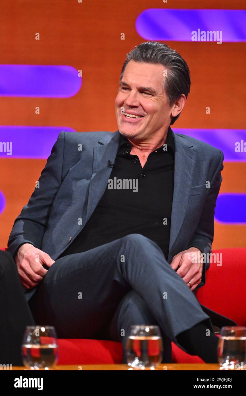 EDITORIAL USE ONLY Josh Brolin during the filming for the Graham Norton ...