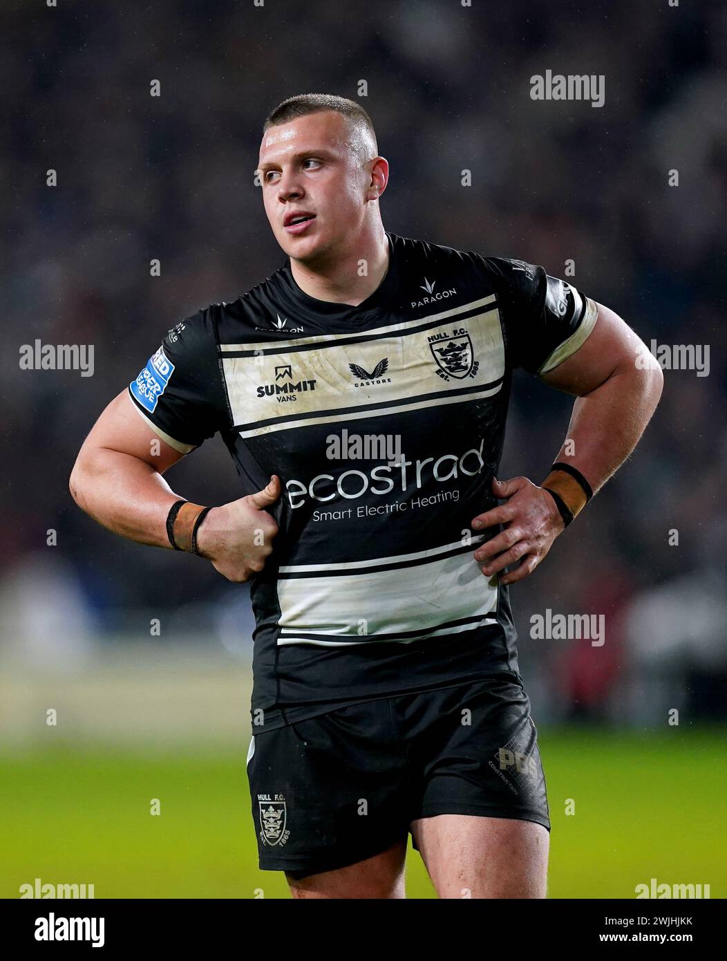 Hull FC's Jack Brown during the Betfred Super League match at the MKM ...