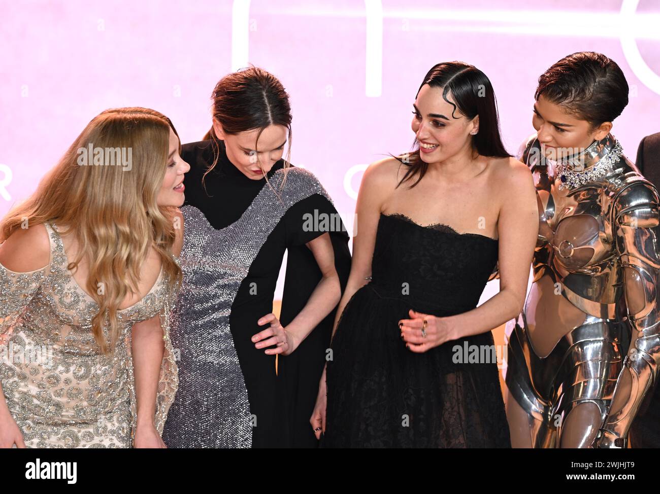 London, UK. February 15th, 2024. Lea Seydoux, Rebecca Ferguson ...