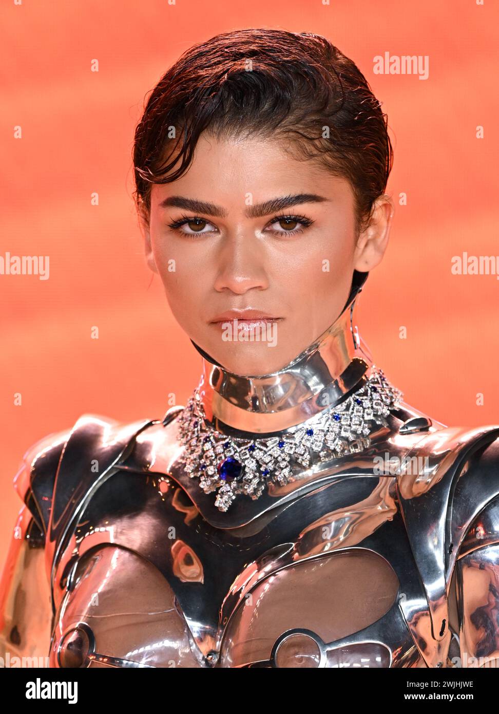 London, UK. February 15th, 2024. Zendaya arriving at the World Premiere ...