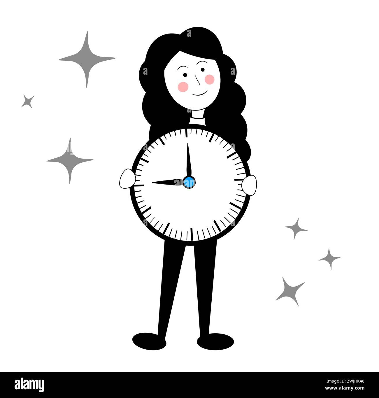 Time management cartoon hi-res stock photography and images - Alamy