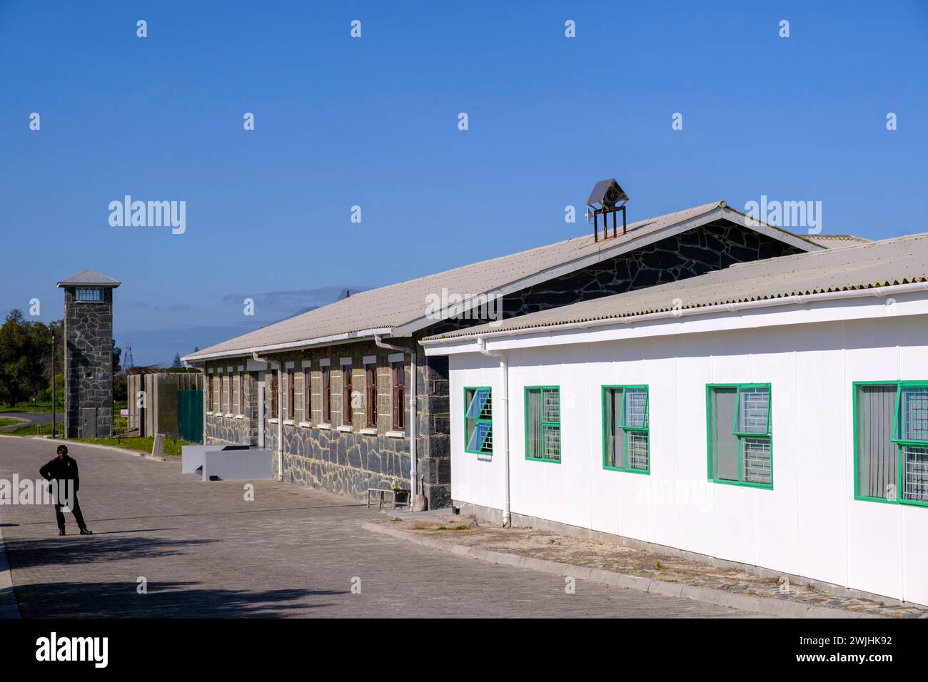 Prison, building, Robben Island, prison island near Cape Town, Cape ...