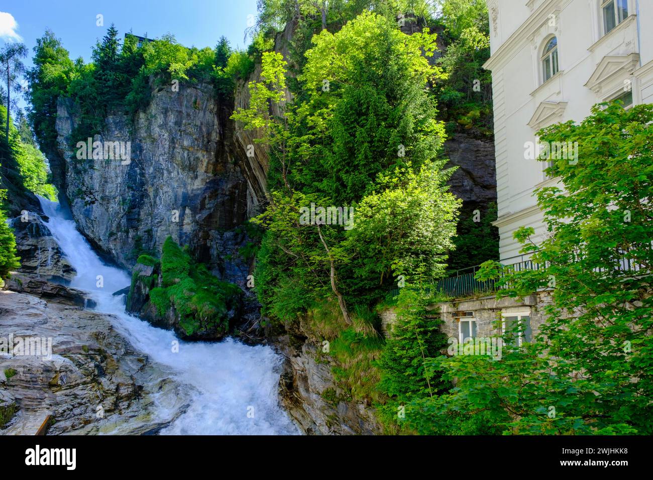 Waterfall in Bad Gastein, Gastein Valley, Salzburger Land, Austria ...