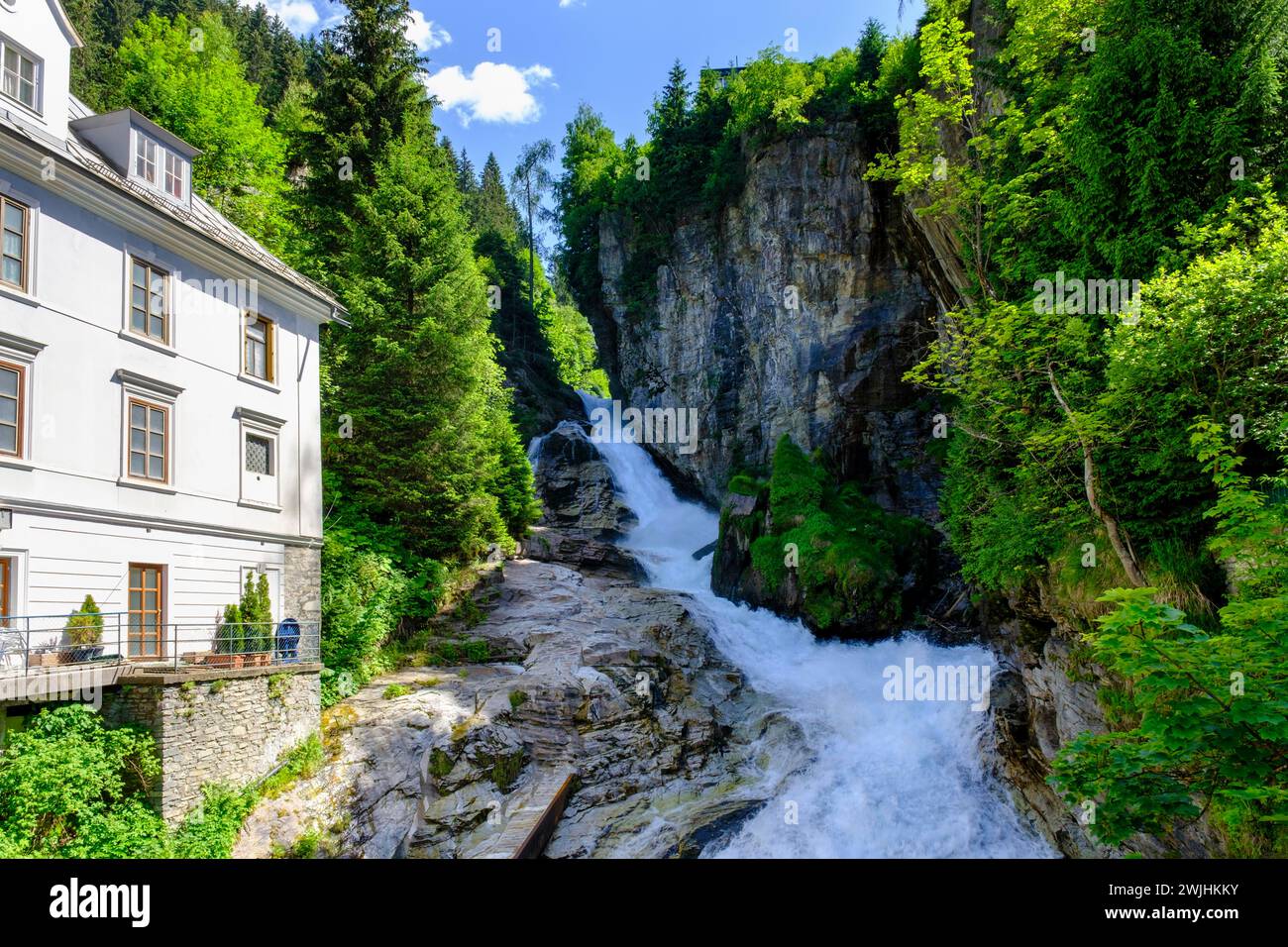 Waterfall in Bad Gastein, Gastein Valley, Salzburger Land, Austria ...