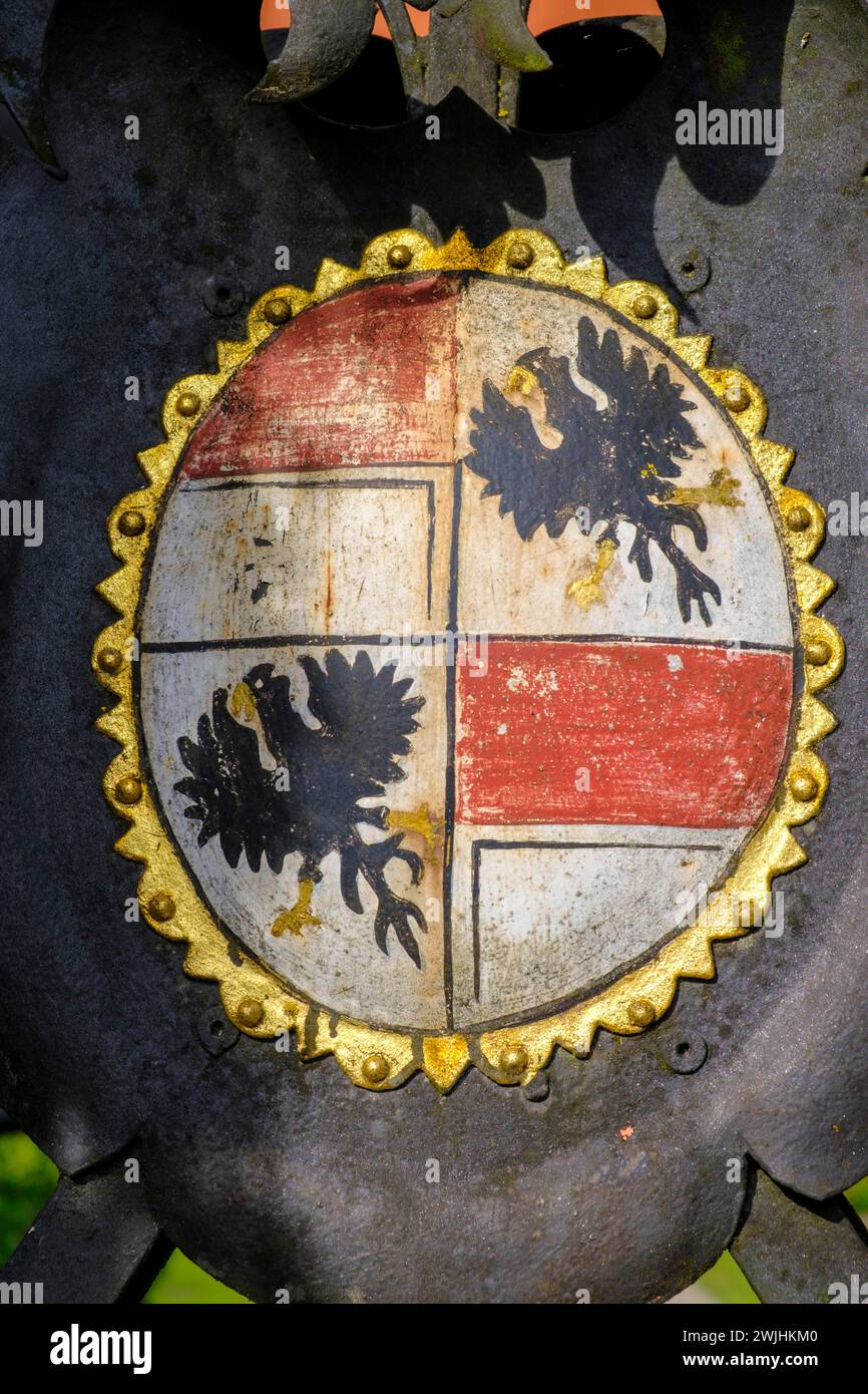 Coat of arms of Count von Arco-Zinneberg, Maxlrain Castle, Upper ...