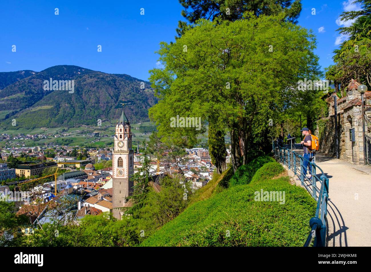Old town and parish church of the Assumption of the Virgin Mary from ...