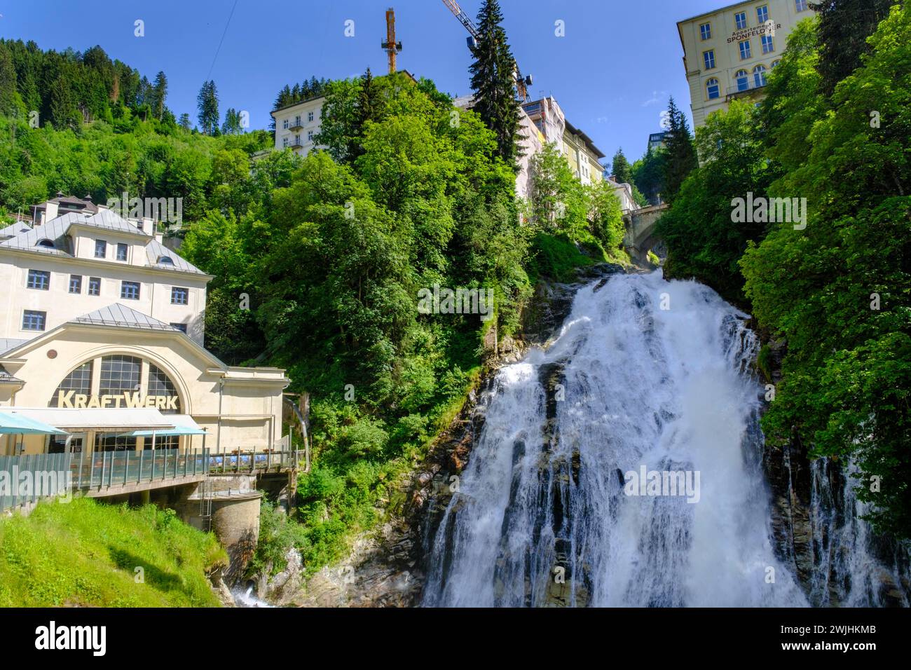 Waterfall in Bad Gastein, Gastein Valley, Salzburger Land, Austria ...