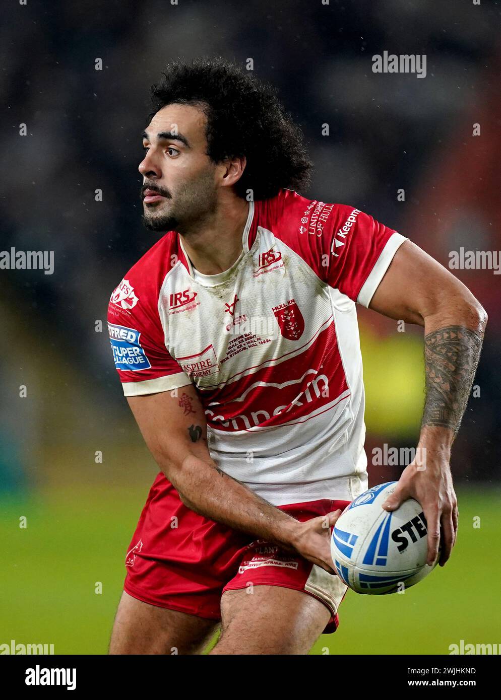 Hull KR's Tyrone May during the Betfred Super League match at the MKM ...