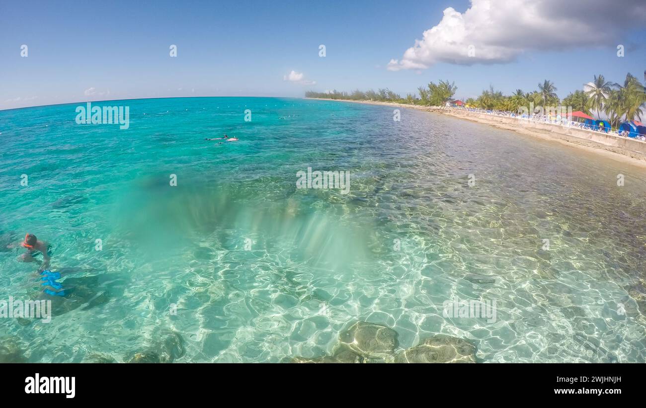 Tropical beach of Princess Cays Island in Bahamas Stock Photo - Alamy