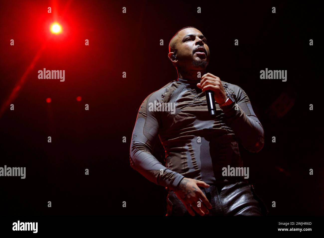 Rapper Luciano bei seinem Auftritt in der Lanxess-Arena. Köln, 15.02. ...