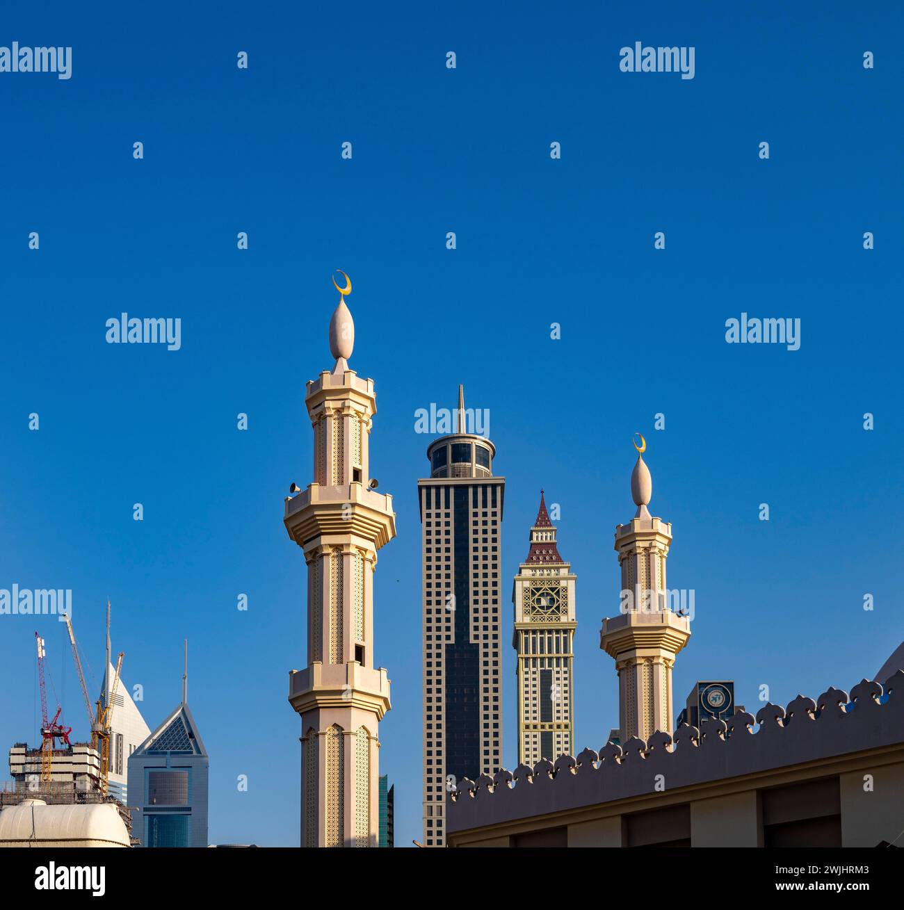 Dubai, Downtown skyscrapers and Sheik Zayed Road, United Arab Emirates ...