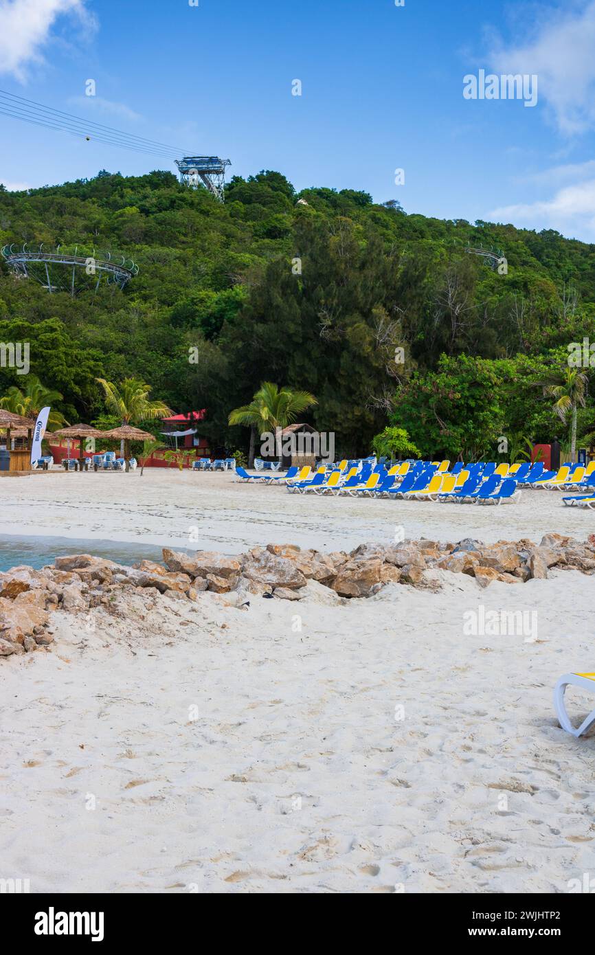 Labadee exotic tropical beach, Haiti, Caribbean Sea Stock Photo - Alamy