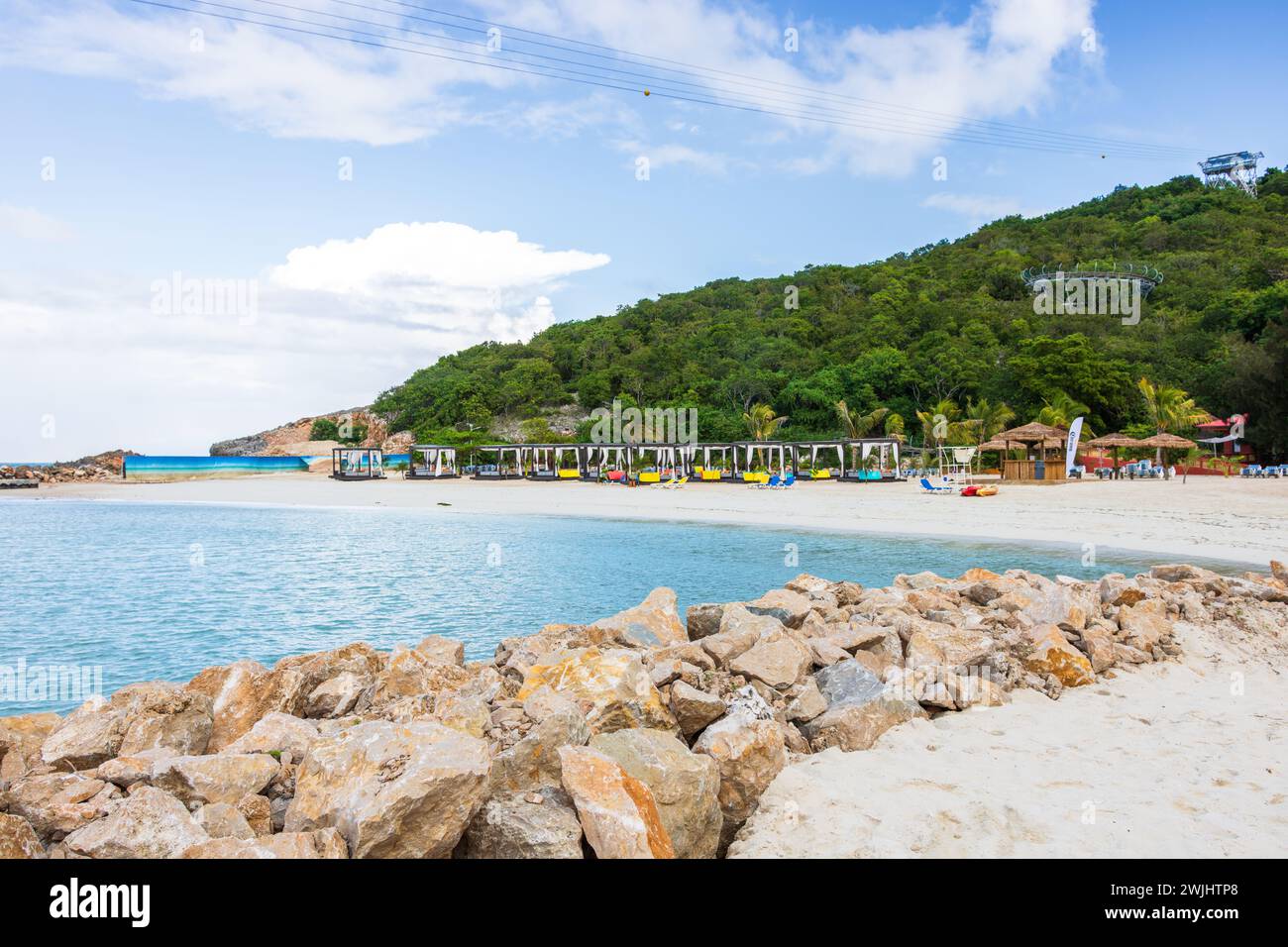 Labadee exotic tropical beach, Haiti, Caribbean Sea Stock Photo - Alamy
