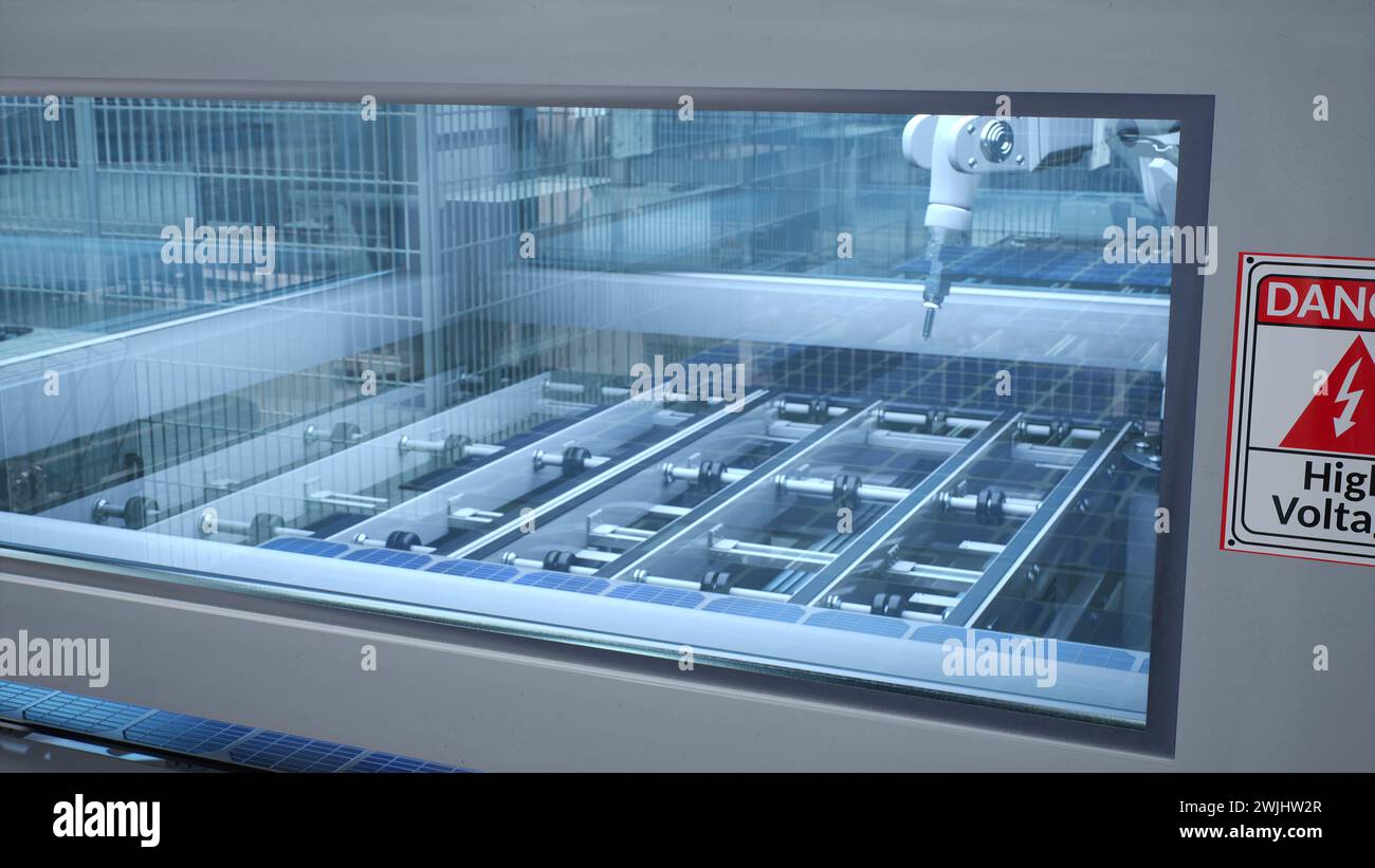 Danger sign photovoltaic solar panels hi-res stock photography and ...