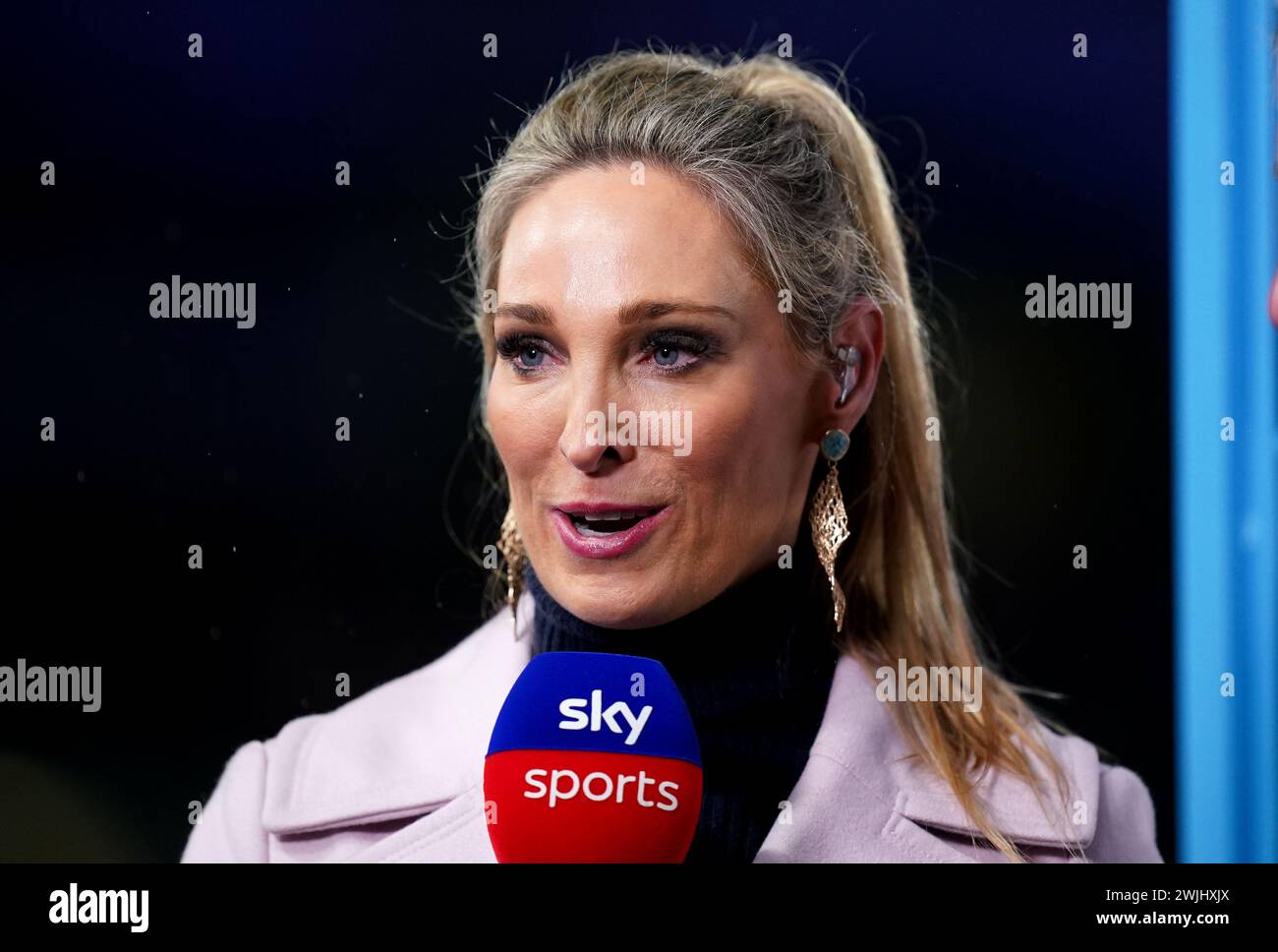 Sky Sports presenter Jenna Brooks ahead of the Betfred Super League ...