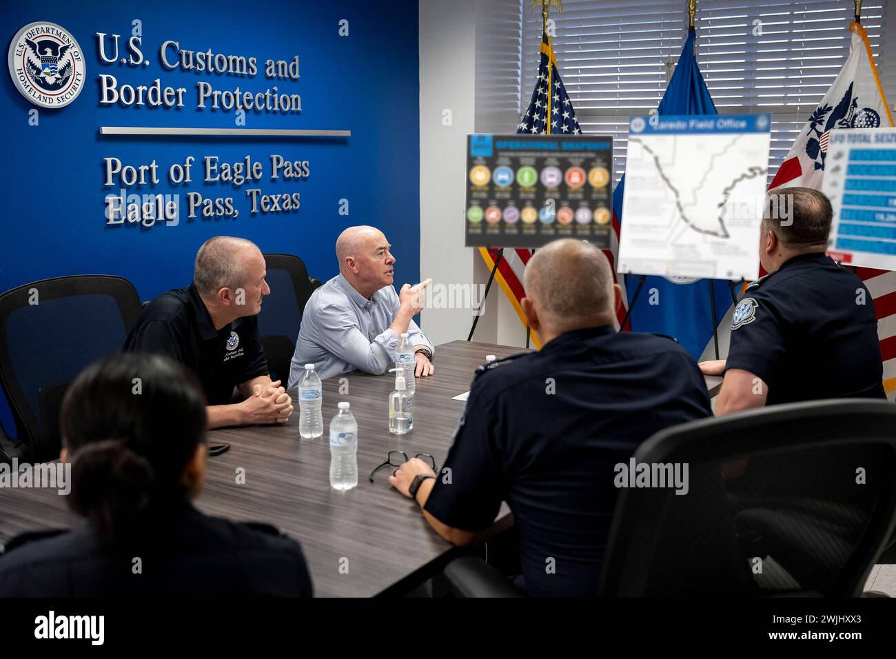 Eagle Pass, United States. 08 January, 2024. U.S Homeland Security ...