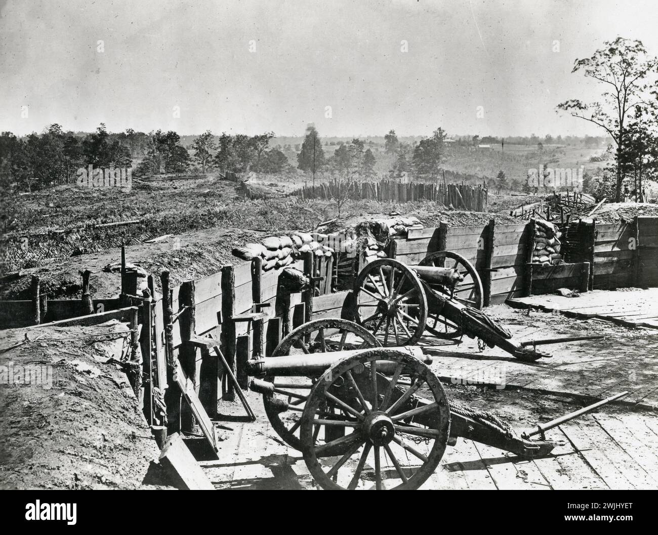 Photograph of Confederate Fort on Peachtree Street, Atlanta Georgia ...