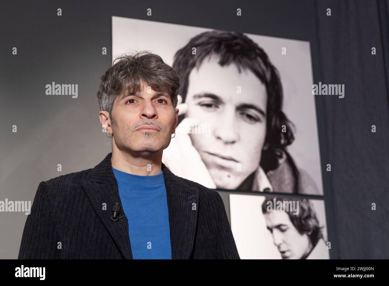 Rome, Italy. 15th Feb, 2024. Alessandro Gaetano, Rino Gaetano's nephew ...