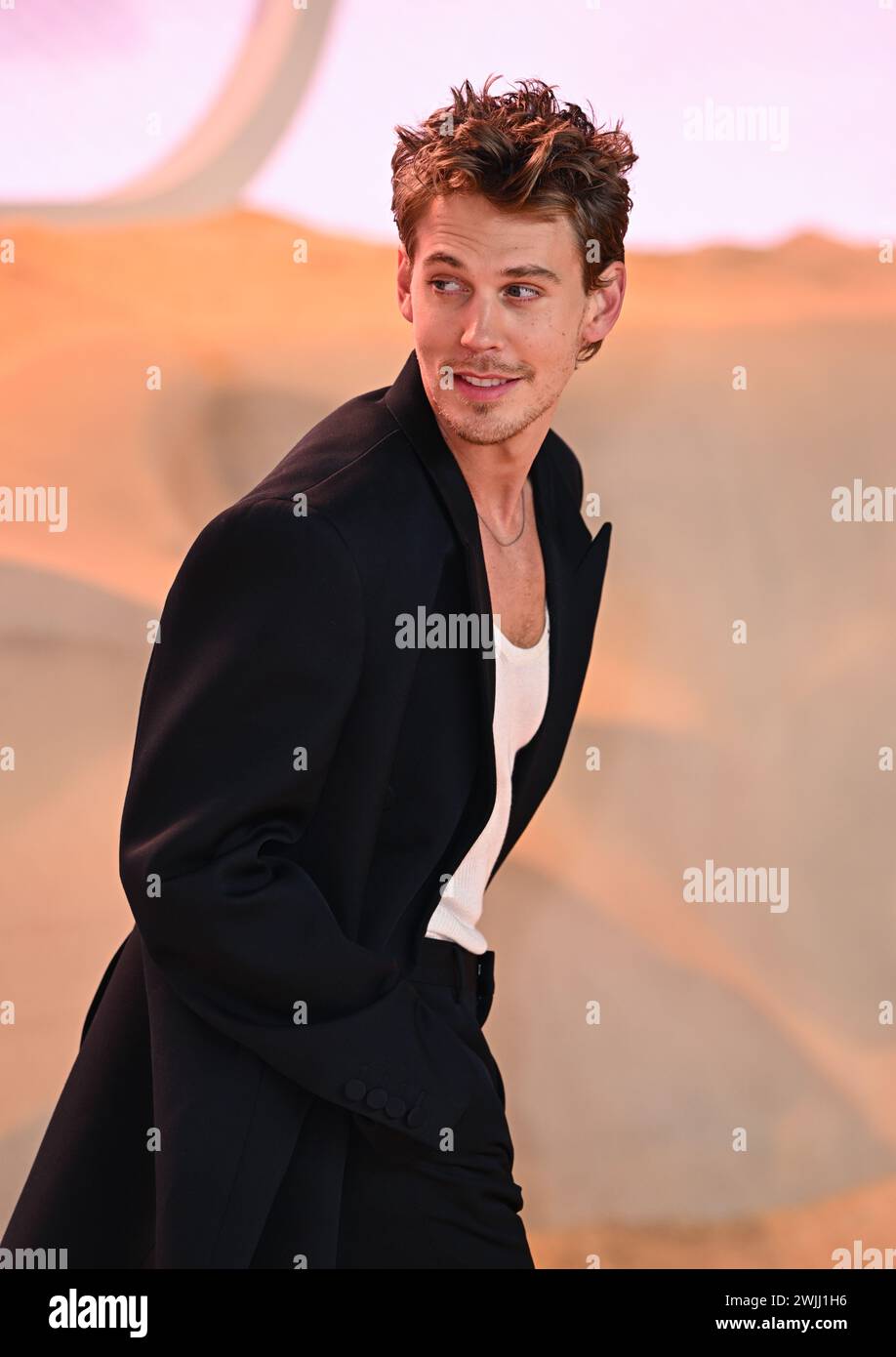 London, UK. February 15th, 2024. Austin Butler arriving at the World ...